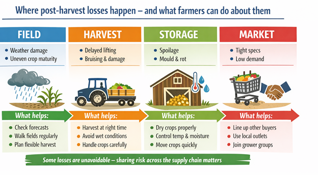Post-harvest loss and waste in agriculture: Causes, impacts, and ...