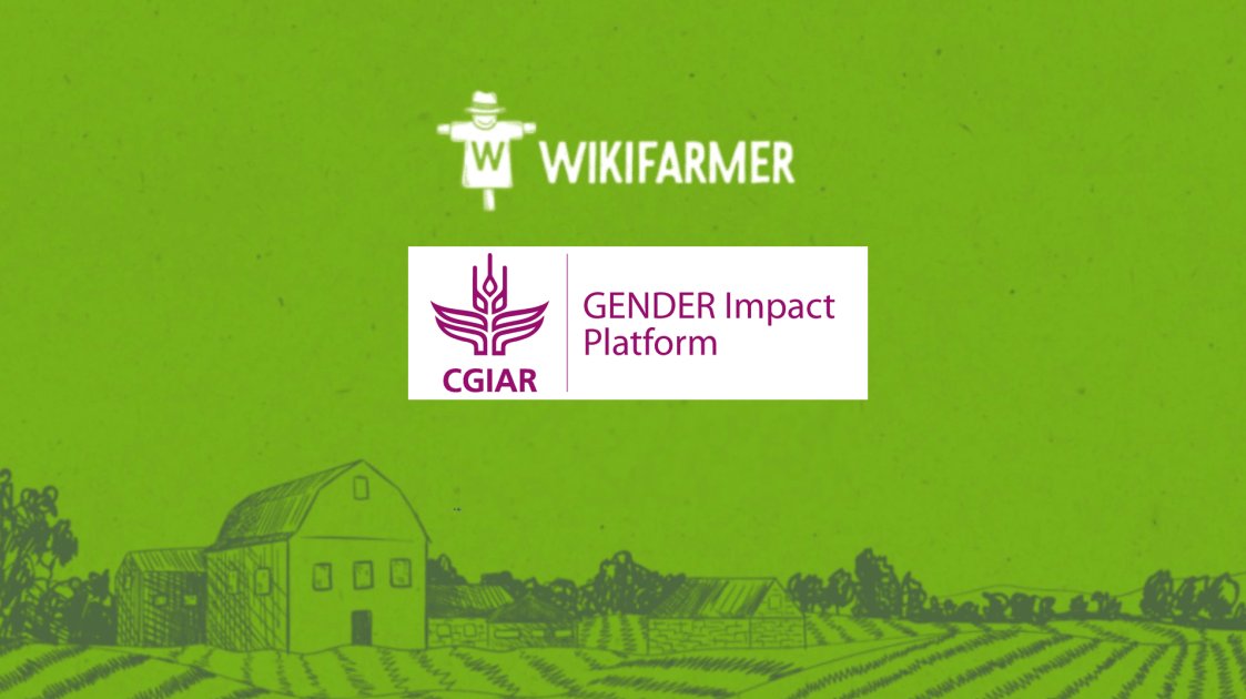 Partnership between Wikifarmer and GENDER platform of CGIAR