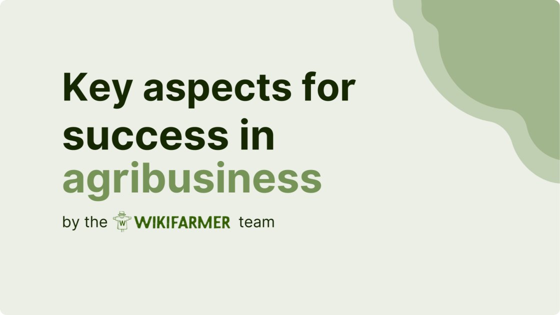 Key aspects for success in agribusiness | Wikifarmer