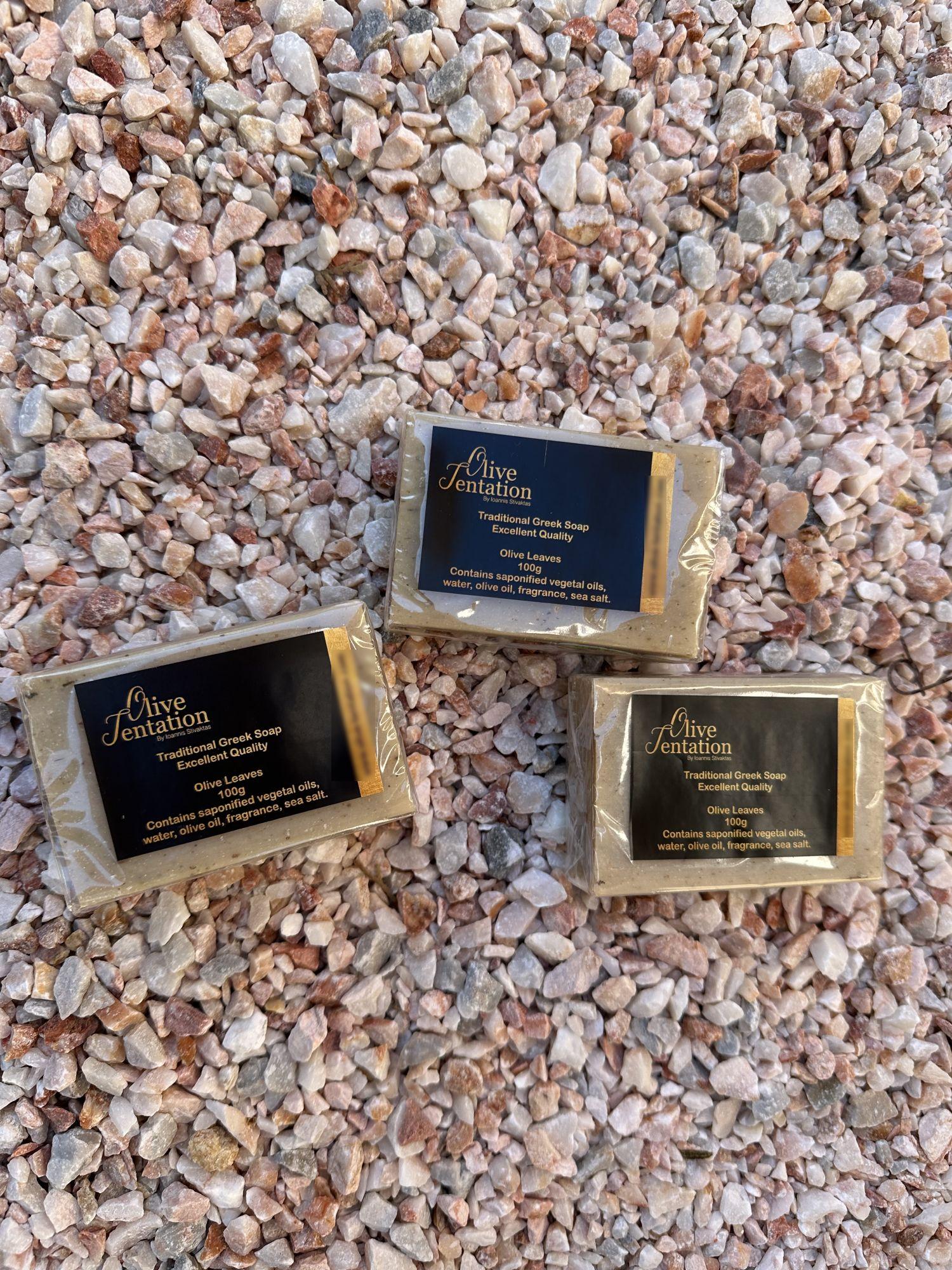 100% ΠΑΡΑΔΟΣΙΑΚΟ ΣΑΠΟΥΝΙ 100 ΓΡΑΜΜΑΡΙΩΝ ΜΕ ΦΥΛΛΑ ΕΛΙΑΣ - ΣΑΡΩΝΙΔΑ ...