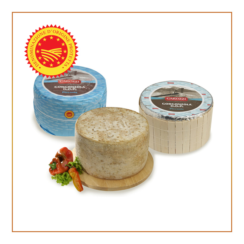 Gorgonzola DOP Piccante forma intera (whole wheel) 1kg - Pasturo ...