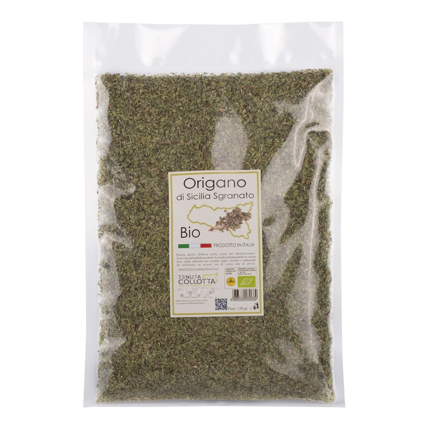 Organic Grained Oregano 150g - Tenuta Collotta® - 100% Italian - Made ...