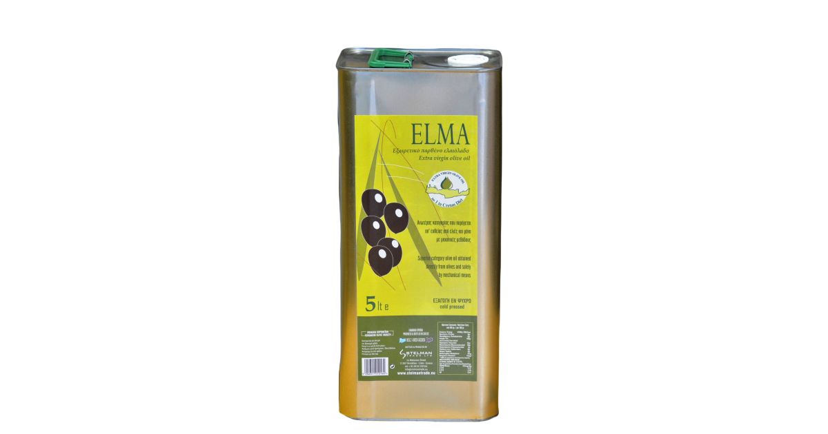 Elma extra virgin olive oil metal can 5 Lt - Heraklion - Wikifarmer